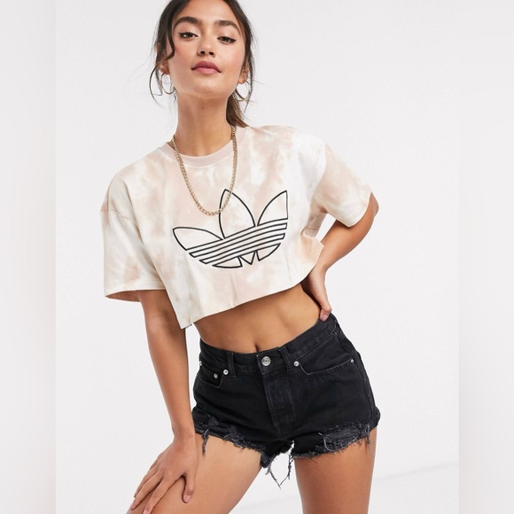 adidas | Tops | Adidas Originals Fakten Tie Dye Crop Shirt N517 | Poshmark